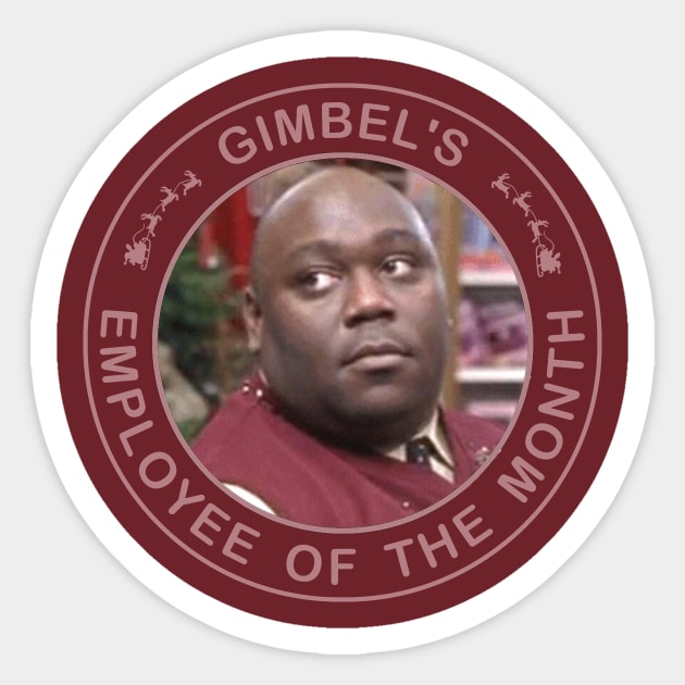 Elf Gimbel's Employee Of The Month - Elf - Sticker | TeePublic