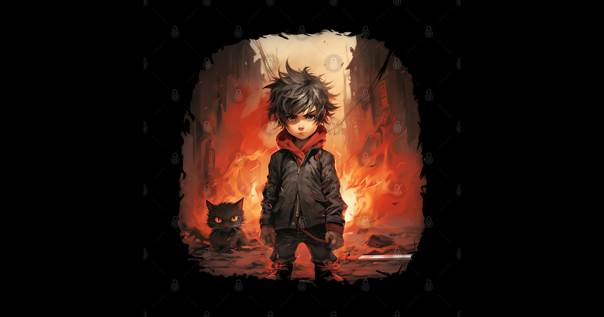 Firestarter - Manga Boy - Sticker | TeePublic