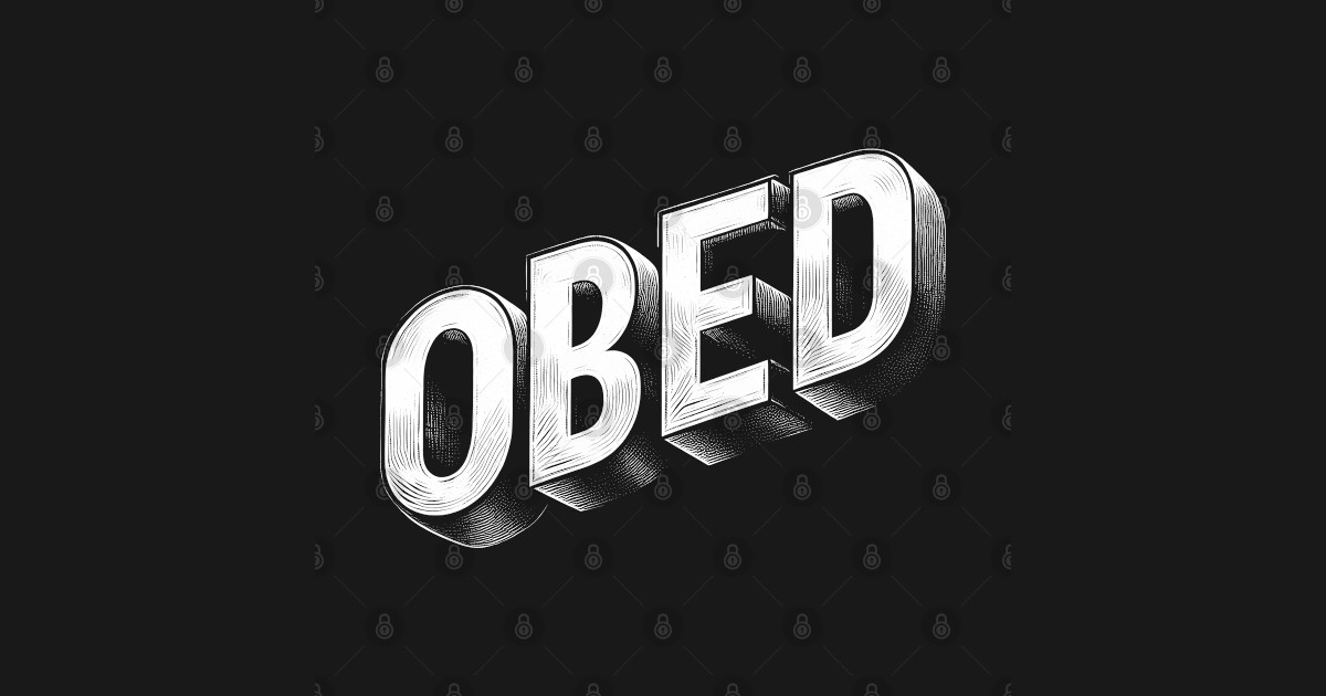 Black and white - Obed - Obed - T-Shirt | TeePublic