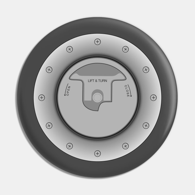 Airplane Jet Fuel Filler Cap - Airplane - Pin | TeePublic