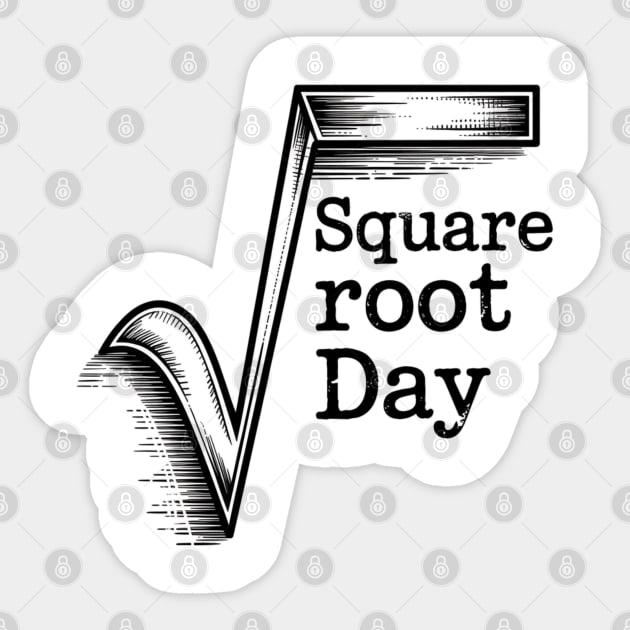 Square Root Day - Square Root - Sticker | TeePublic