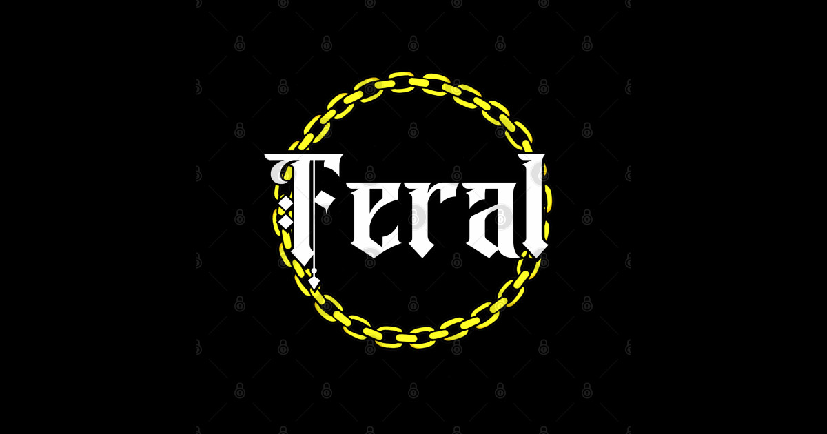 Feral - Knight - Medieval - Sticker | TeePublic