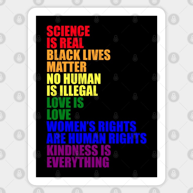 Science is Real - Science Is Real Black Lives Matter - Sticker | TeePublic