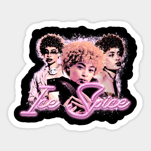 Cute Ice Spice Retro Design - Ice Spice - Sticker | TeePublic