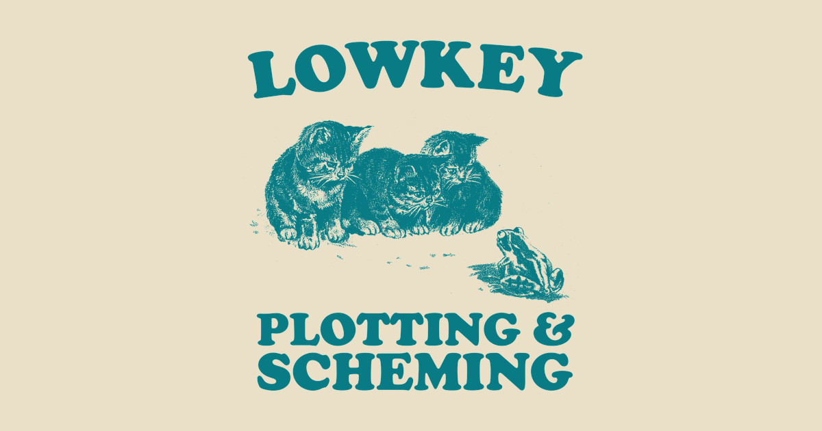 Lowkey Plotting and Scheming Vintage Style Shirt, Retro Cartoon T Shirt, Weird T Shirt, Meme ...