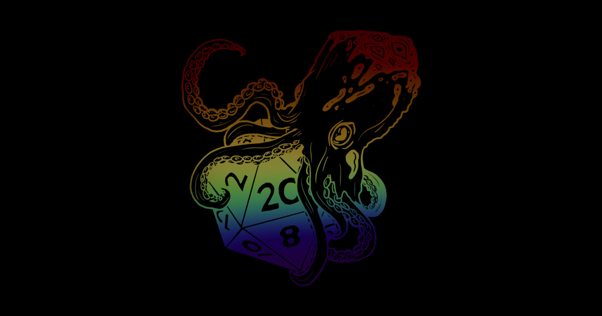 Fathomless D20: dnd 5e warlock dice dark rainbow - Dnd5e - Sticker ...