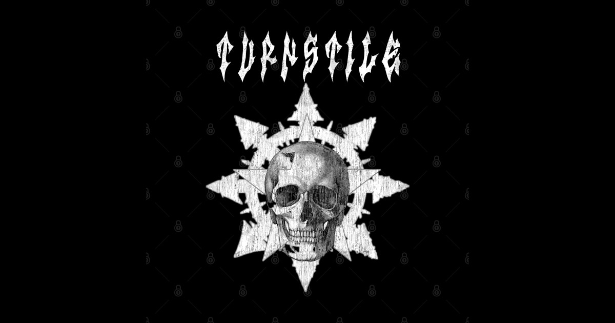 Turnstile skull - Turnstile - Sticker | TeePublic