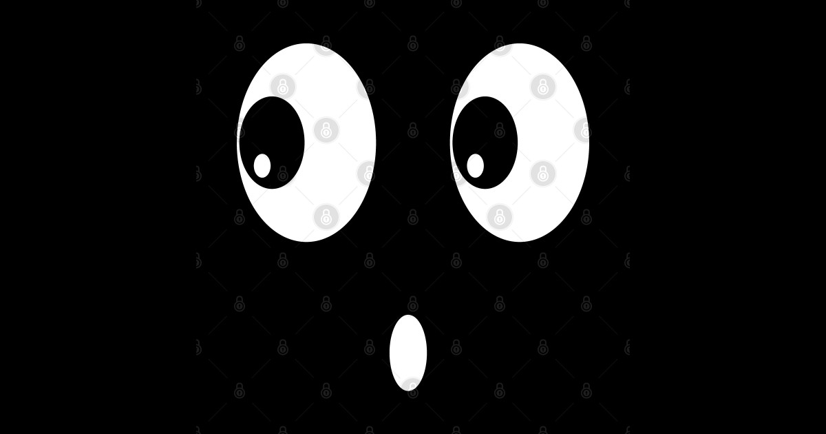 Surprised Face - Funny Surprised Face - Sticker | TeePublic