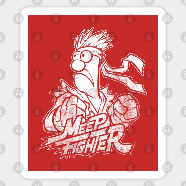 Beaker Meep White - Beaker - Sticker | TeePublic