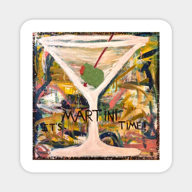 It's Martini Time - Martini - Magnet | TeePublic