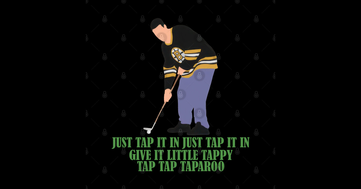 Happy Gilmore Just Tap It In M4532 - Adam Sandler - Sticker | TeePublic
