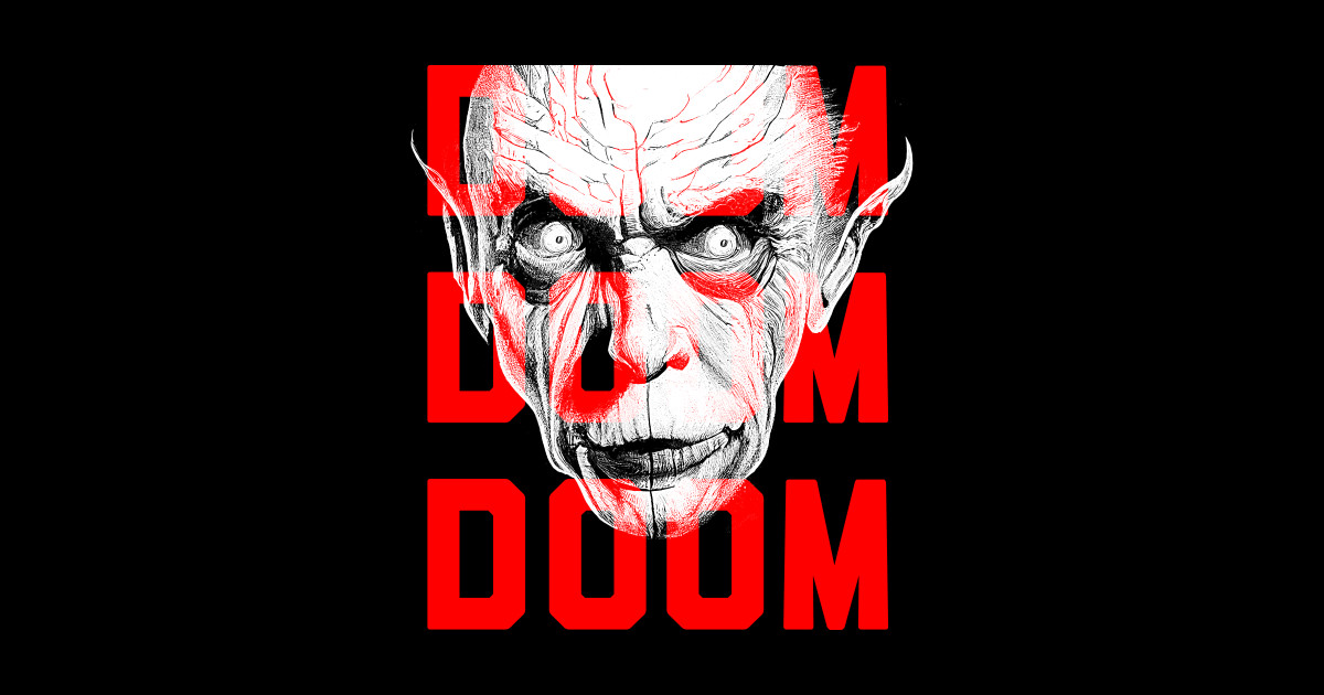 DOOM DOOM DOOM - Vampire - Sticker | TeePublic