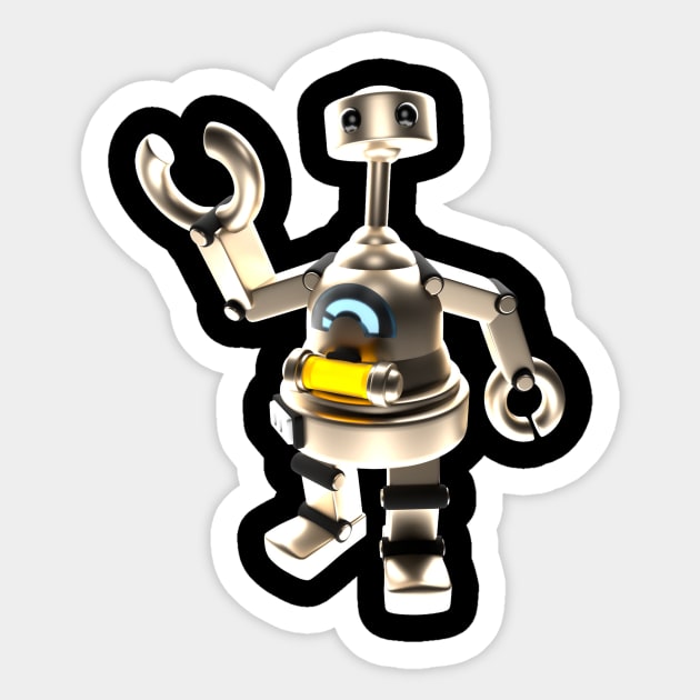 Charge Up, Giga-Robo! - Chibi Robo - Sticker | TeePublic