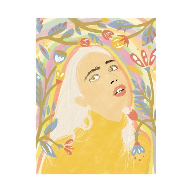 Dizzy Miss Lizzy - Portrait Illustration - Kids T-Shirt | TeePublic