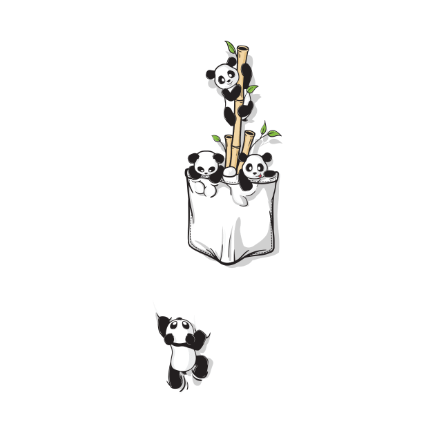 POCKET PANDAS - Pocket Panda - T-Shirt | TeePublic