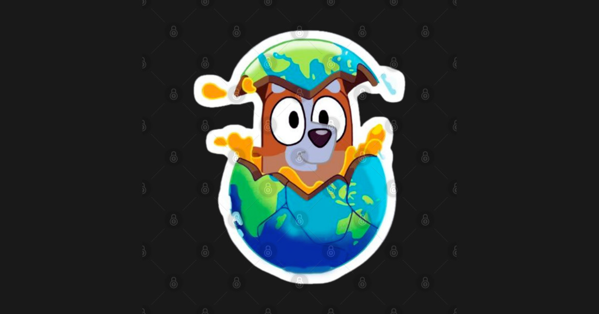 earth bluey funny - Bluey - T-Shirt | TeePublic