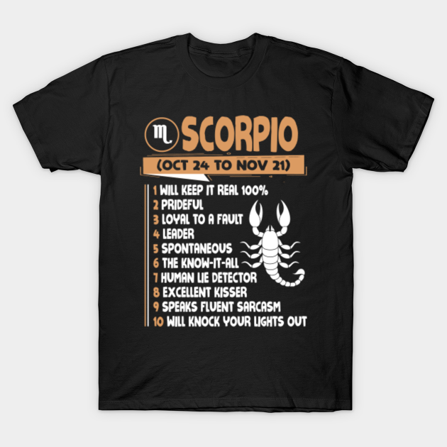 Scorpio Will Keep It Real T Shirt, I'm An Scorpio T Shirt - Scorpio ...