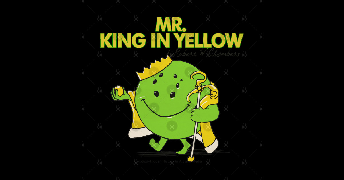King In Yellow -transparent BG - King In Yellow - Sticker | TeePublic