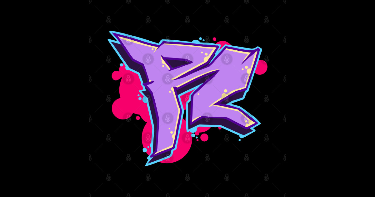 Letter R - Graffiti Street Art Style - Graffiti Letter - Pin | TeePublic