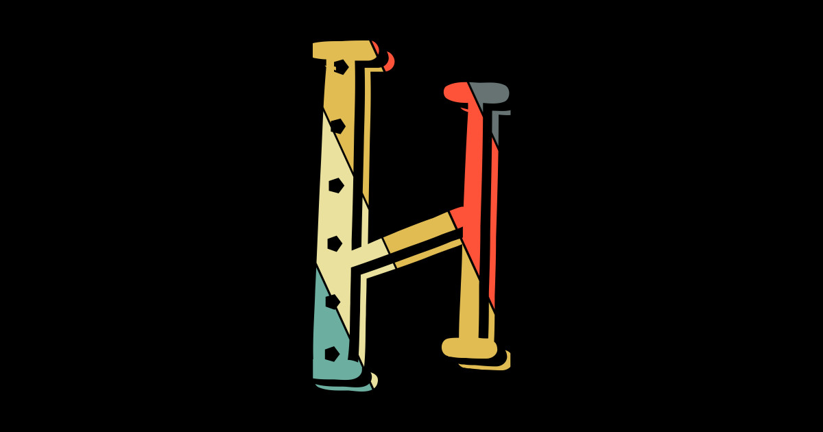 Letter H - Letter - Magnet | TeePublic