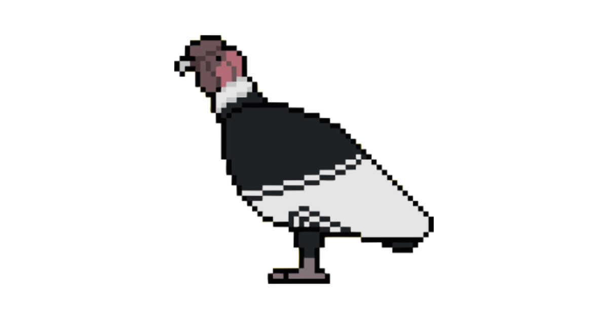 Andean condor man animal pixel - Animal Art - T-Shirt | TeePublic