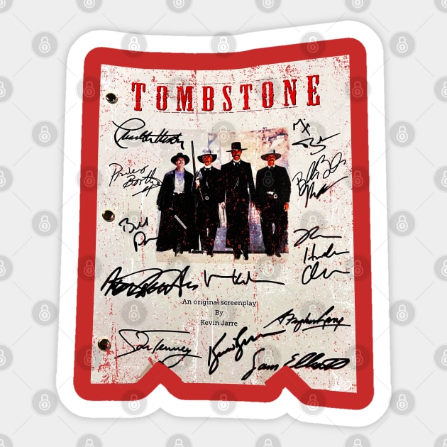 Val Kilmer Tombstone - Val Kilmer Tombstone - Sticker | TeePublic