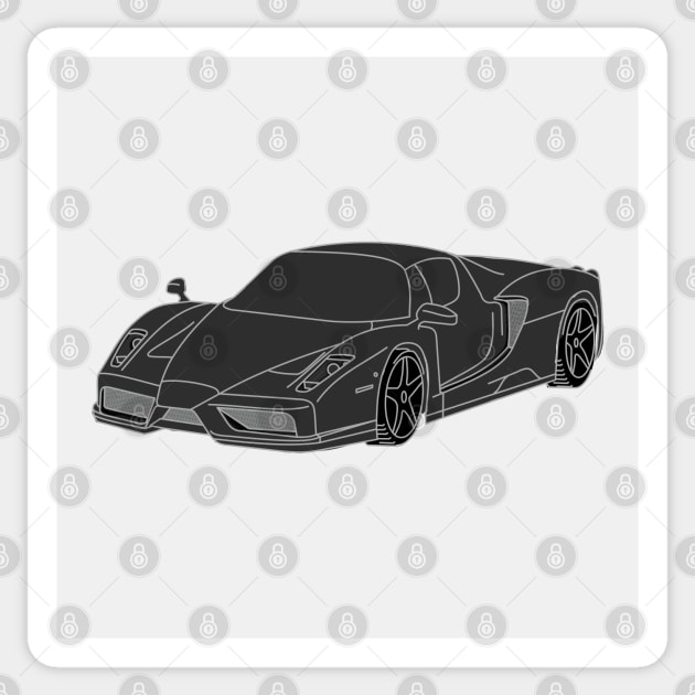 Ferrari Enzo supercar - Ferrari Enzo - Sticker | TeePublic