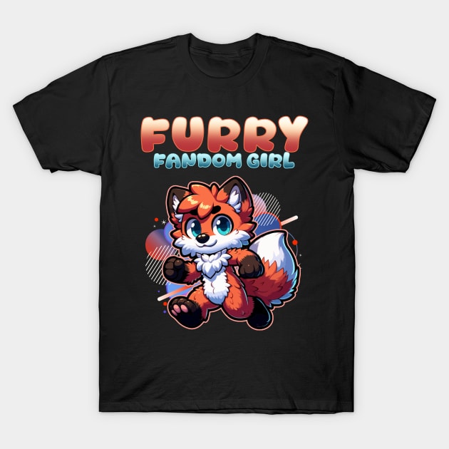 Furry Fandom Girl I Fox Furries Fandom Cosplay - Furry - T-Shirt ...