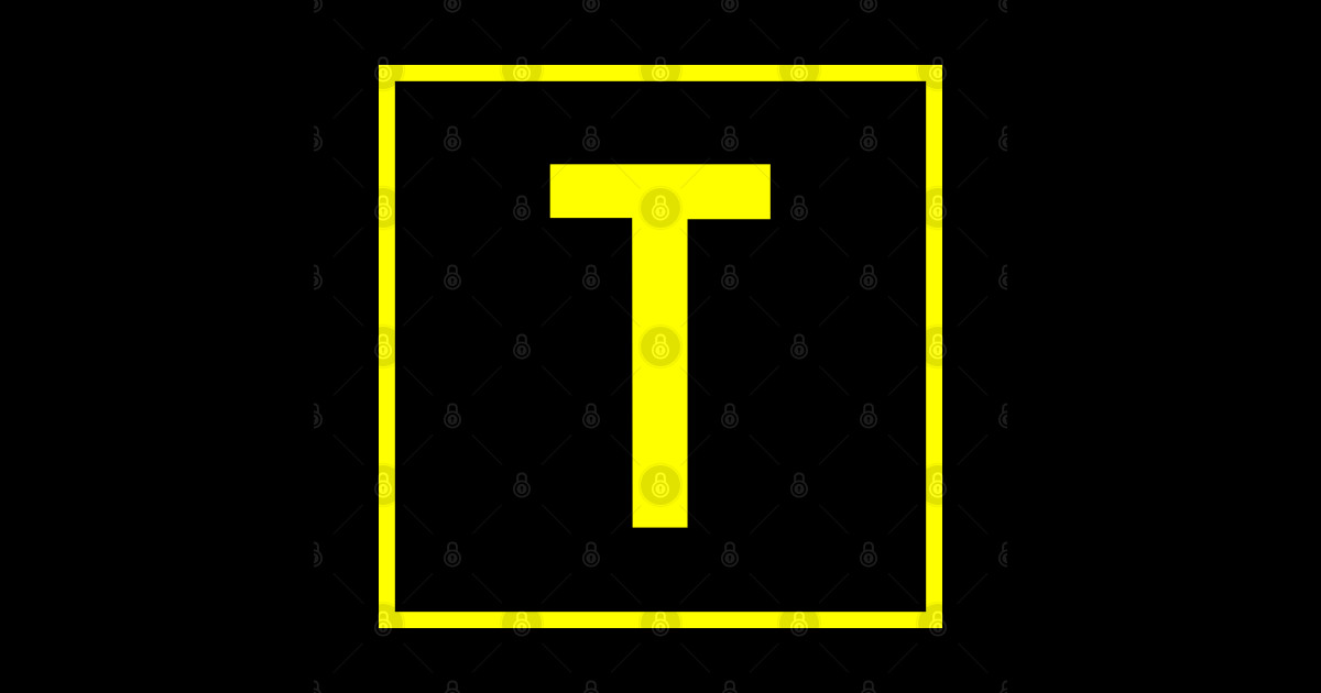 T - Tango - FAA taxiway sign, phonetic alphabet - Taxiway Sign ...