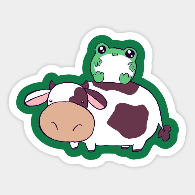 Frog Cow - Cow - Sticker | TeePublic