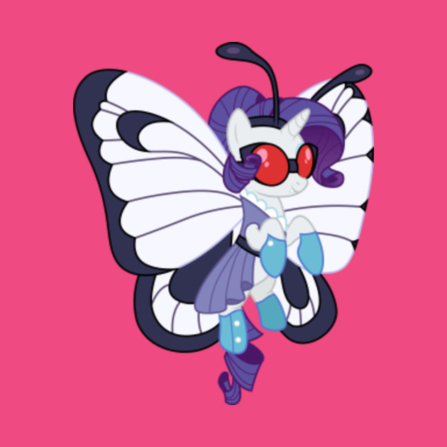 Rarity as Butterfly - My Little Pony - T-Shirt | TeePublic