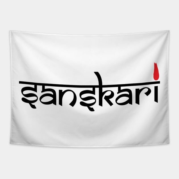 Sanskari Indian Desi Girl or boy Hindi Text T-shirt - Indian Culture ...