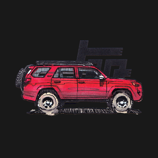 5th Gen 4Runner TRD - Red - 4runner - T-Shirt sold by Christam Jackson ...