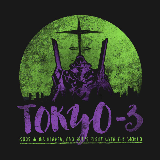 Tokyo - 3 - Evangelion - T-Shirt | TeePublic