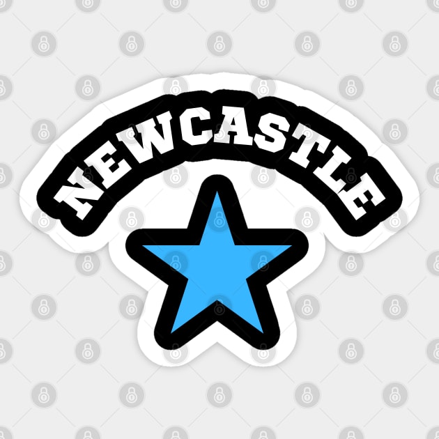 Newcastle Upon Tyne Star - Newcastle United - Sticker | TeePublic