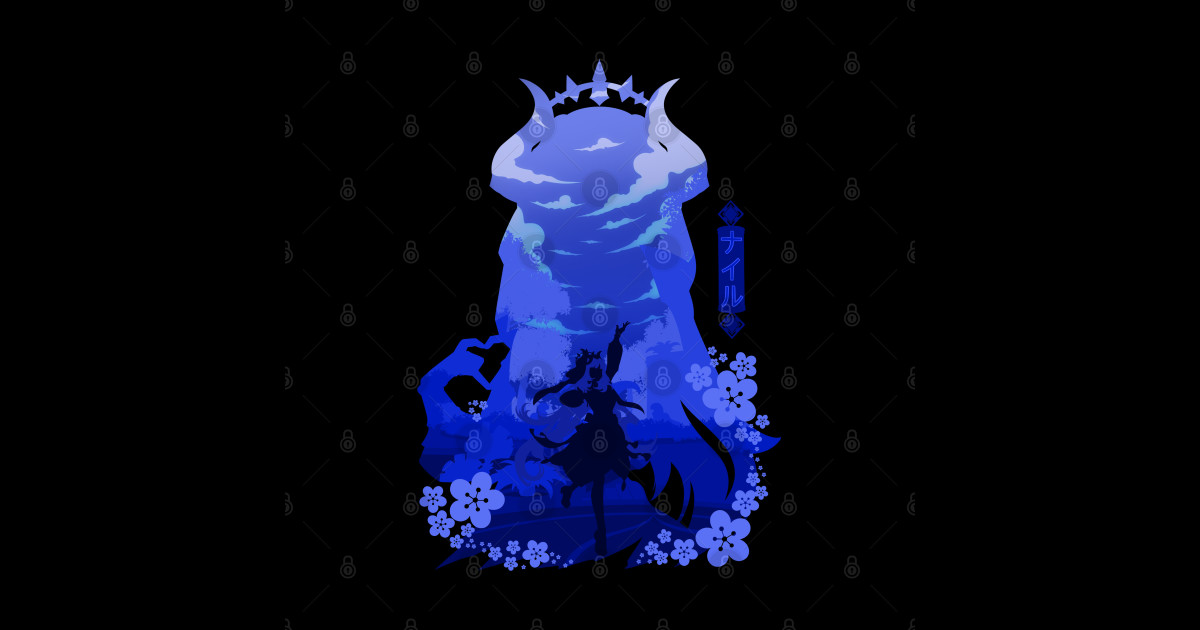 GENSHIN IMPACT NILOU NEGATIVE SPACE - Nilou - Sticker | TeePublic