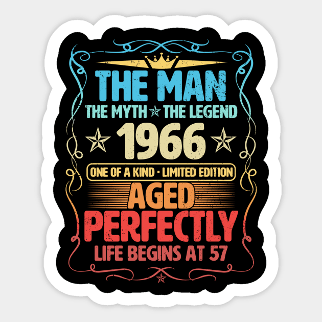 The Man 1966 Aged Perfectly Life Begins At 57th Birthday - The Man 1966 ...