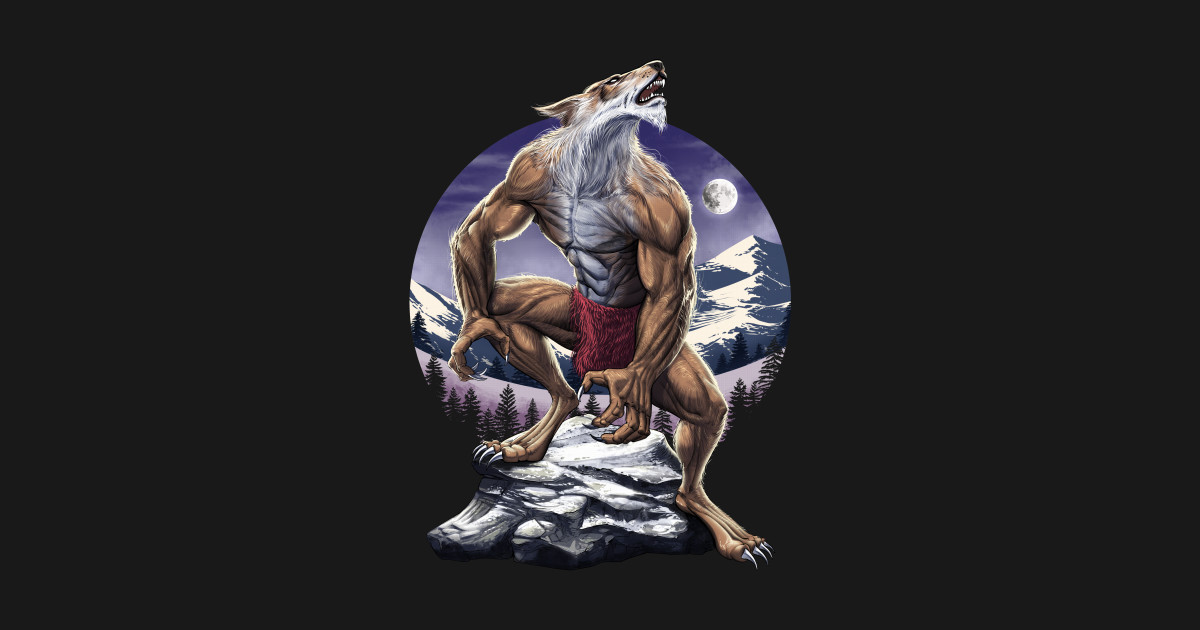 Werewolf Full Moon Howling - Werewolf - T-Shirt | TeePublic