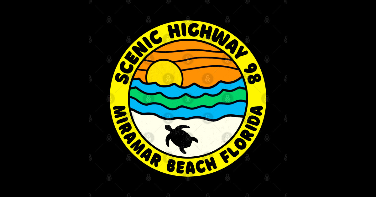 Scenic Highway 98 Miramar Beach Florida Palms Panhandle Emerald Coast ...