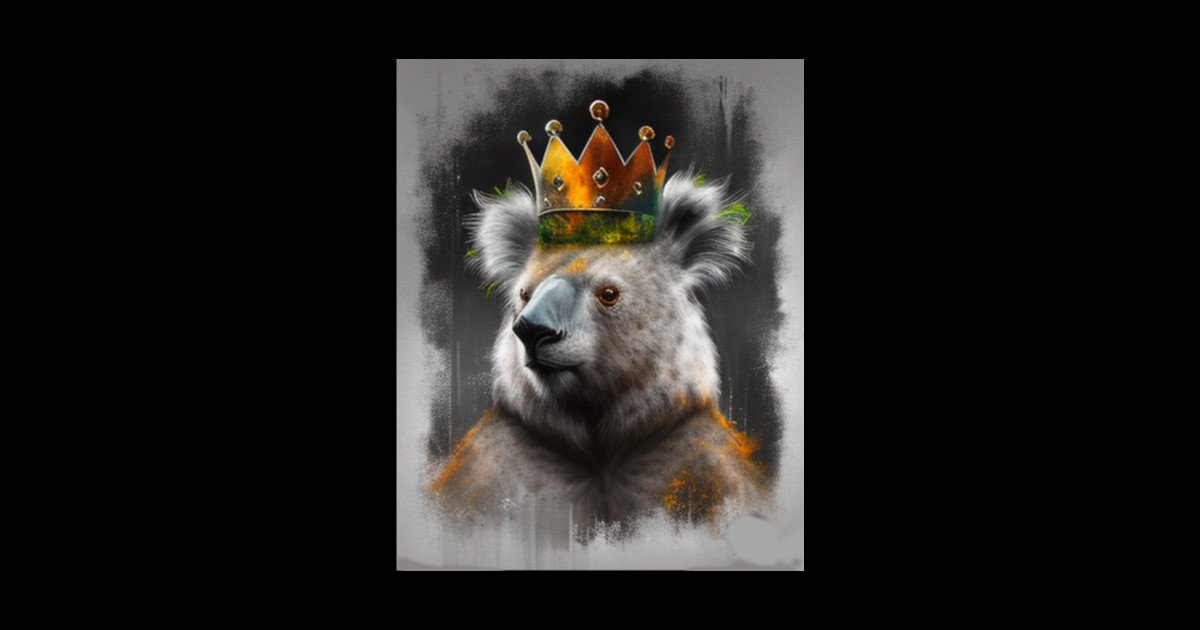 THe Koala King - Koalas - Sticker | TeePublic