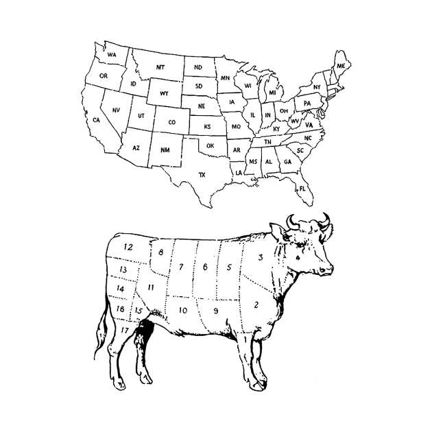 Americow - America - T-Shirt | TeePublic