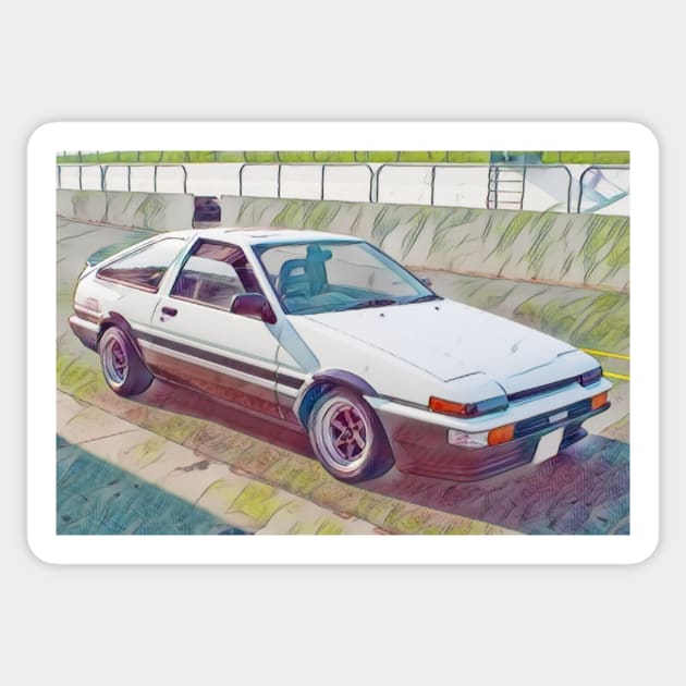JDM Toyota Trueno AE86 - Ae86 - Sticker | TeePublic