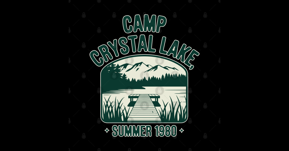 Camp Crystal Lake - Camp Crystal Lake - Sticker | TeePublic