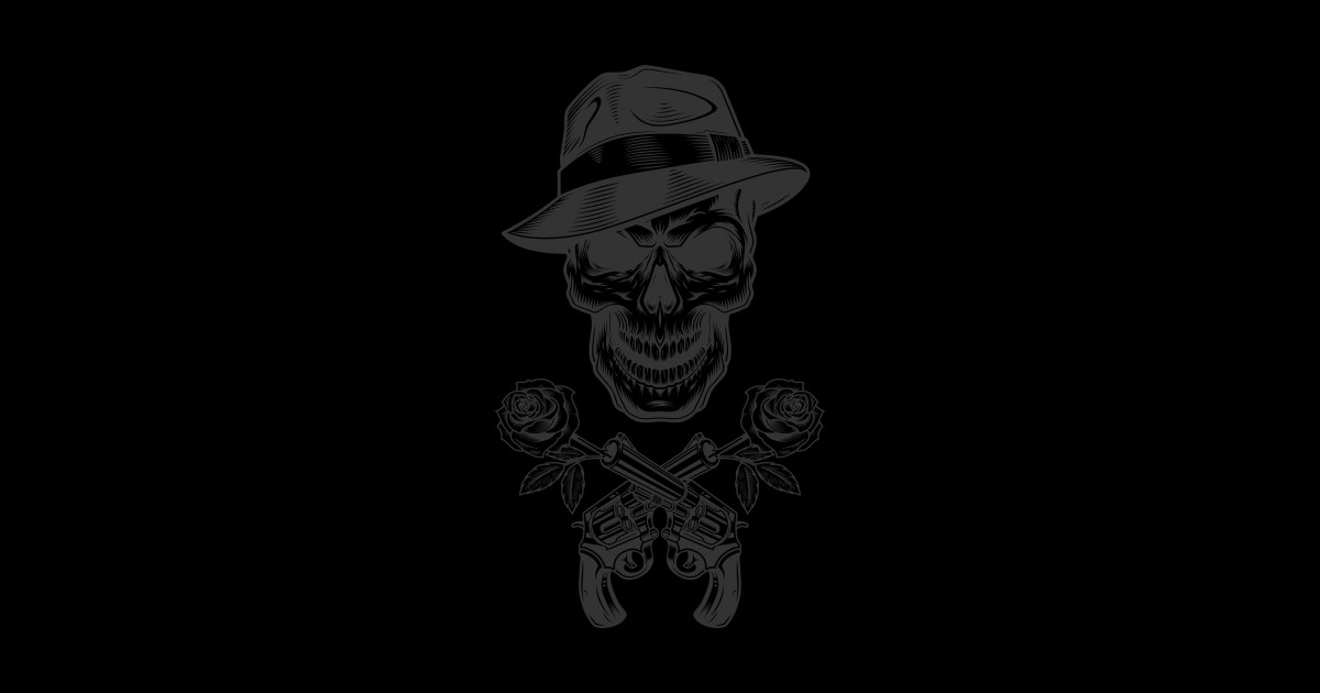 Skull & Guns - Skull - Sticker | TeePublic