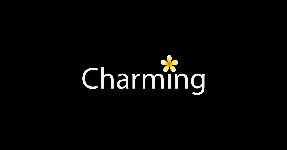 Charming typography design - Charming - Sticker | TeePublic