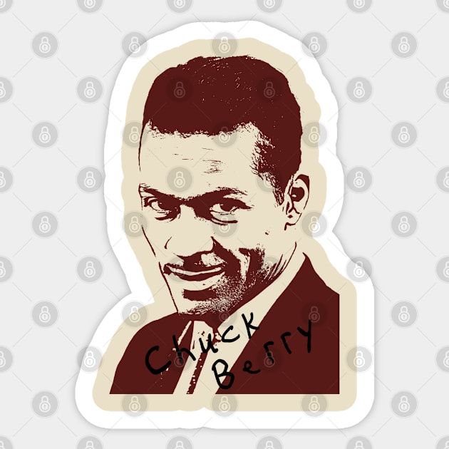 Fanart Chuck Berry - Chuck Berry - Sticker | TeePublic