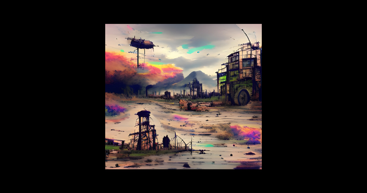 Post Apocalyptic World - Post - Sticker | TeePublic