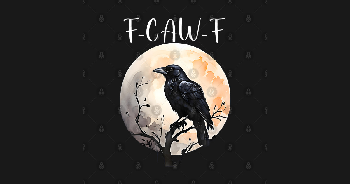 Black Crow F-Caw-F Black Bird - Funny Bird Meme - T-Shirt | TeePublic