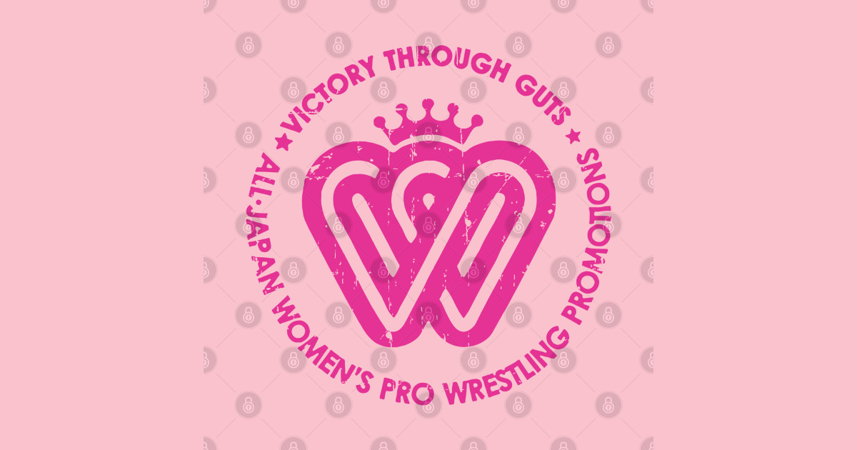 All Japan Women's Pro Wrestling - Defunct Association Logo - T-Shirt ...