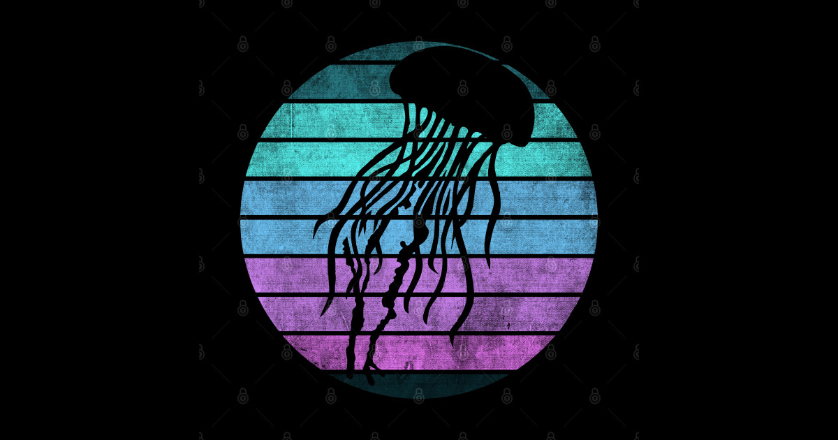 Cheese Jellyfish Vintage Sunset - String Cheese Incident - Sticker ...